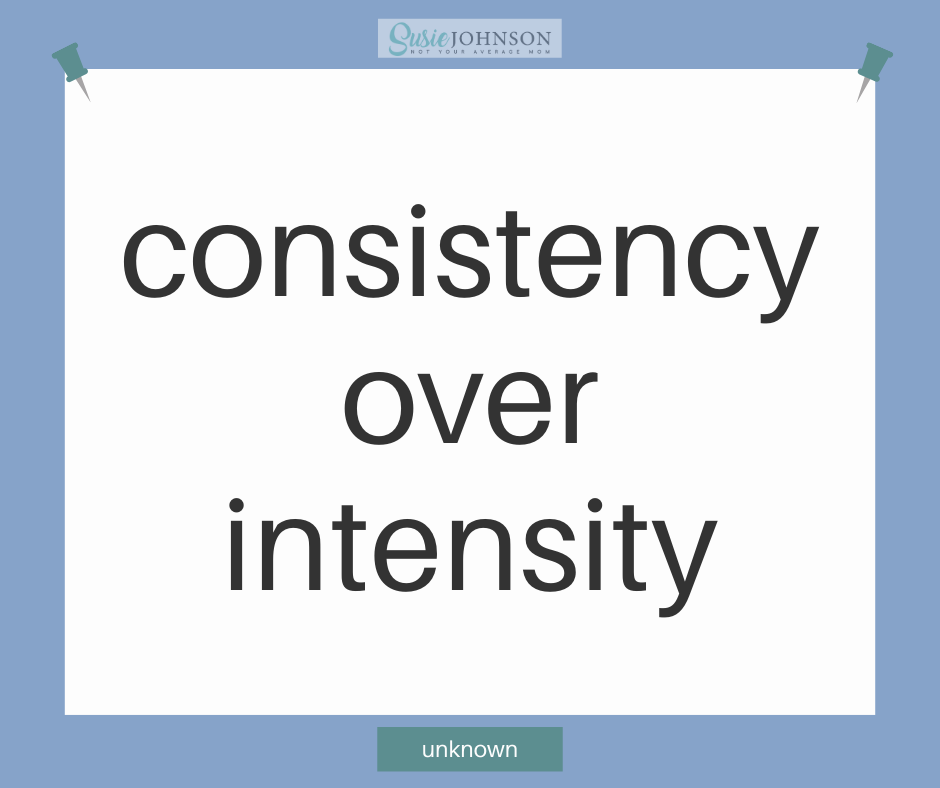 Start With One Minute - Not Your Average Mom